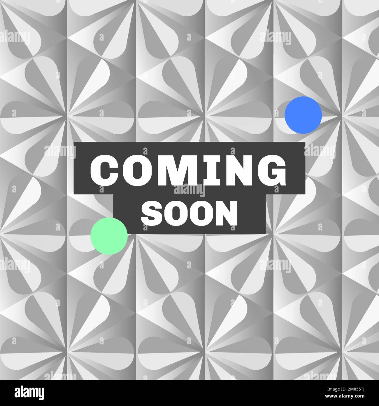 Coming soon shopping template vector social media ad in geometric ...