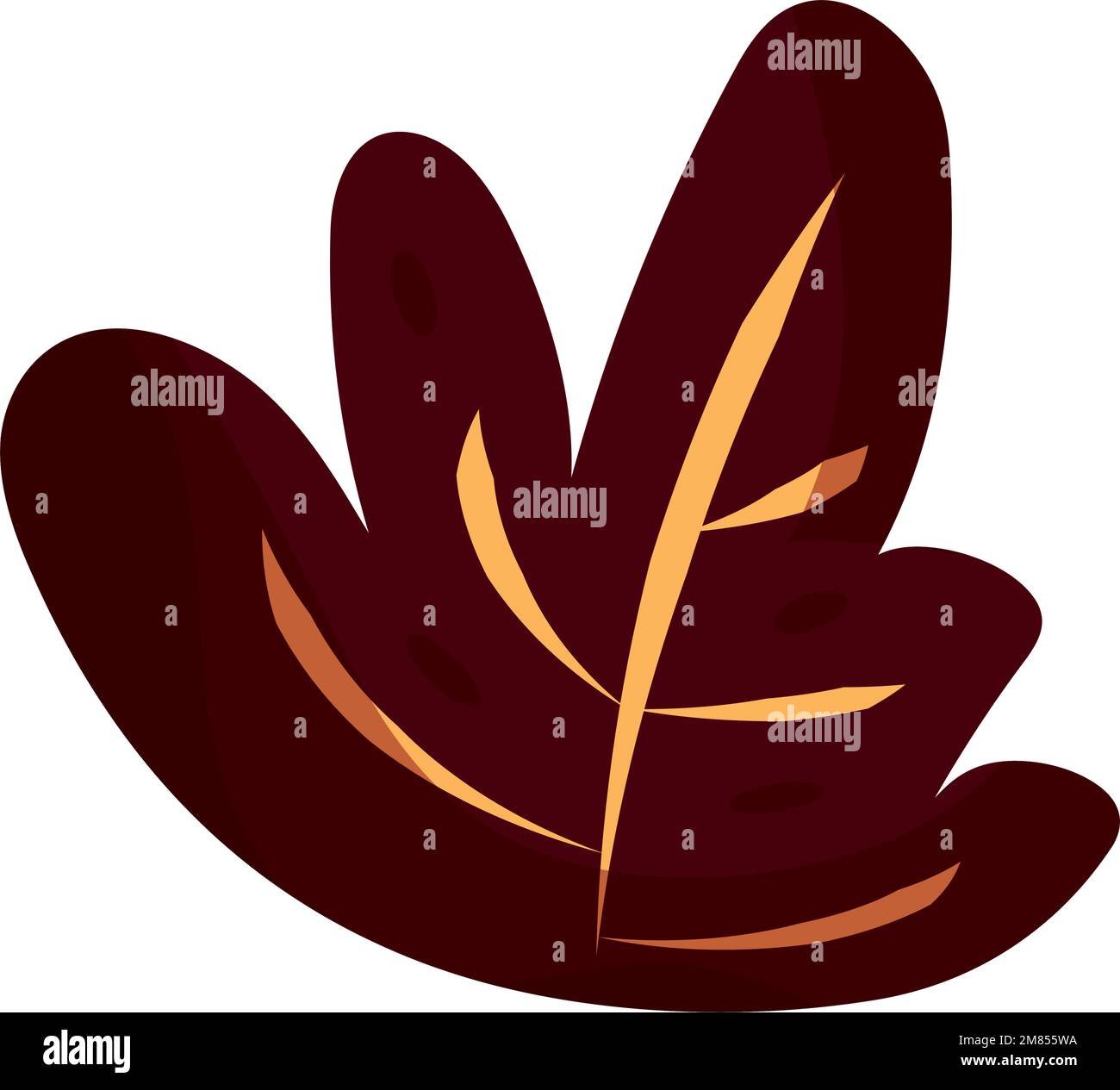 Isolated colored autumn leaf icon Vector Stock Vector Image & Art - Alamy