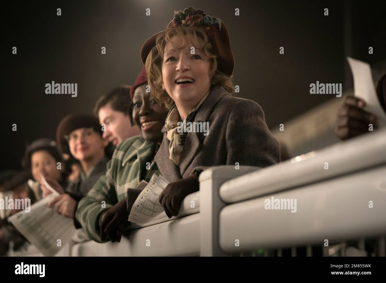 Mrs Harris Goes to Paris movie 2022 Lesley Manville Stock Photo - Alamy