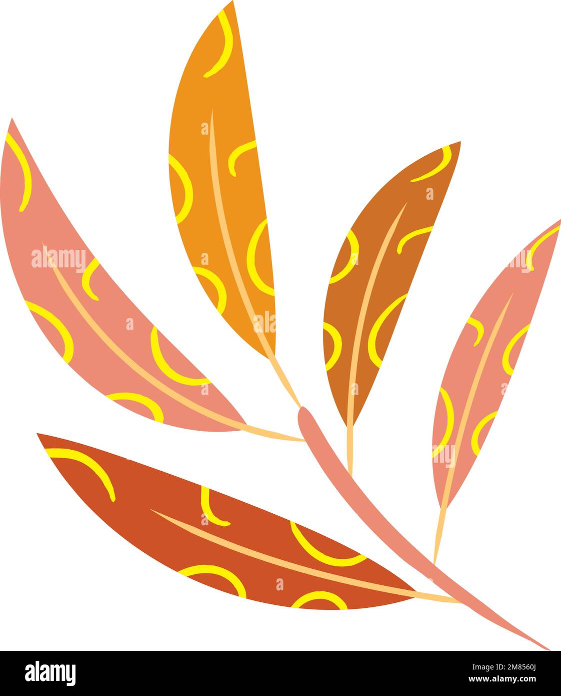 Isolated colored autumn leaf icon Vector Stock Vector Image & Art - Alamy