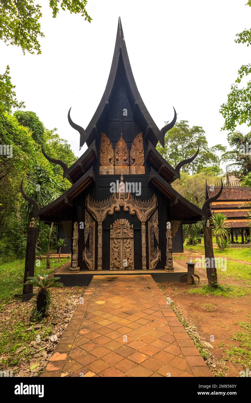 Chiang Rai, Thailand. 18th May, 2022. Baan Dam Museum (Black House) was the residence of Thai ...