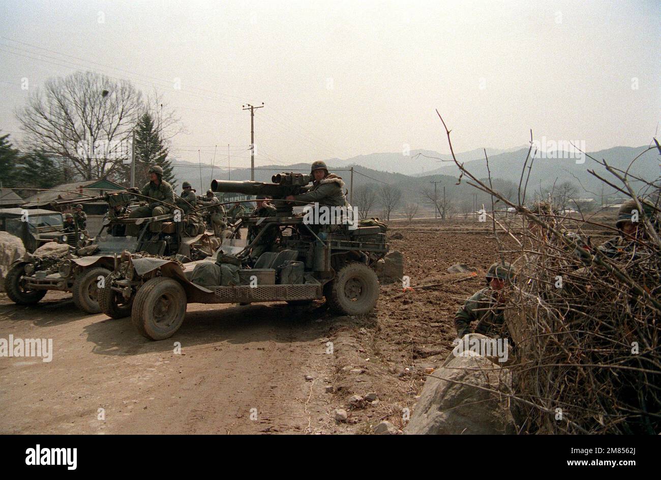 A fast attack vehicle (FAV) equipped with an M-2 .50-caliber machine ...