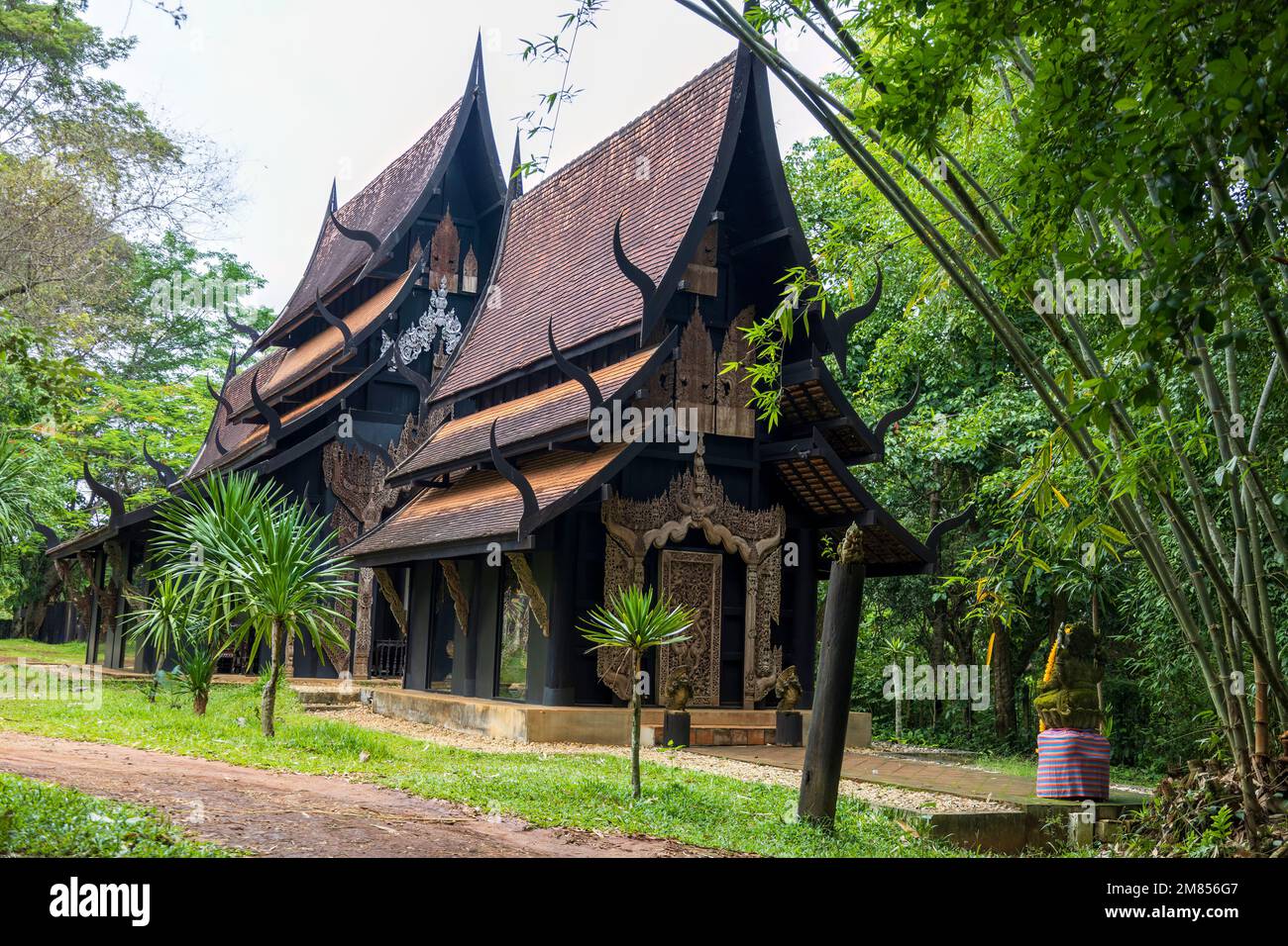 Chiang Rai, Thailand. 18th May, 2022. Baan Dam Museum (Black House) was the residence of Thai ...