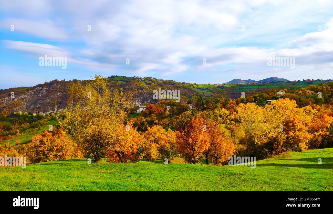 Landscape, autumn foliage, Tuscan-Emilian Apennines Stock Photo - Alamy