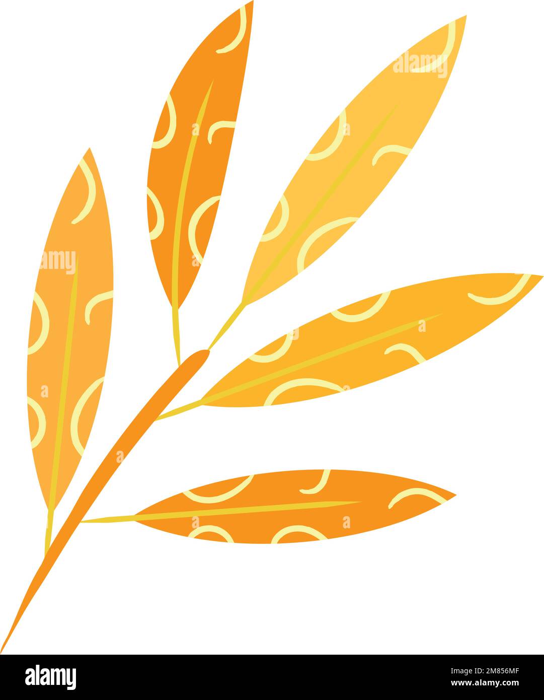 Isolated colored autumn leaf icon Vector Stock Vector Image & Art - Alamy