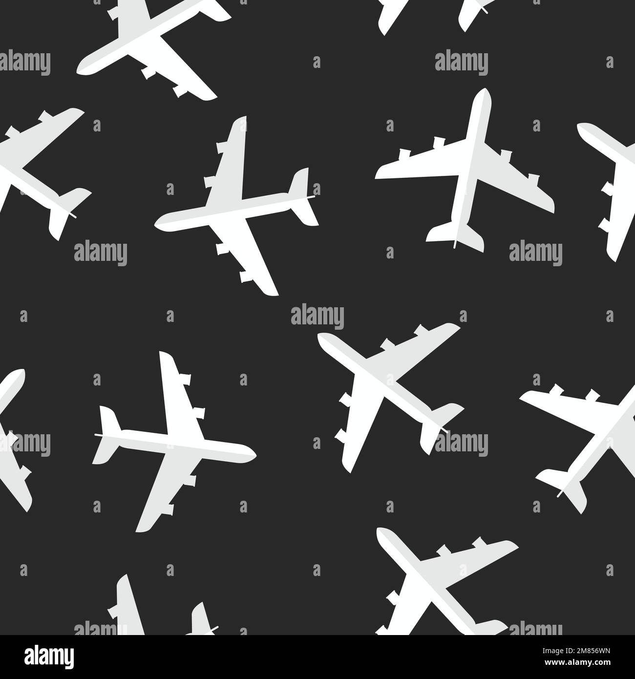 Seamless pattern or background with planesttern. Vector Seamless ...