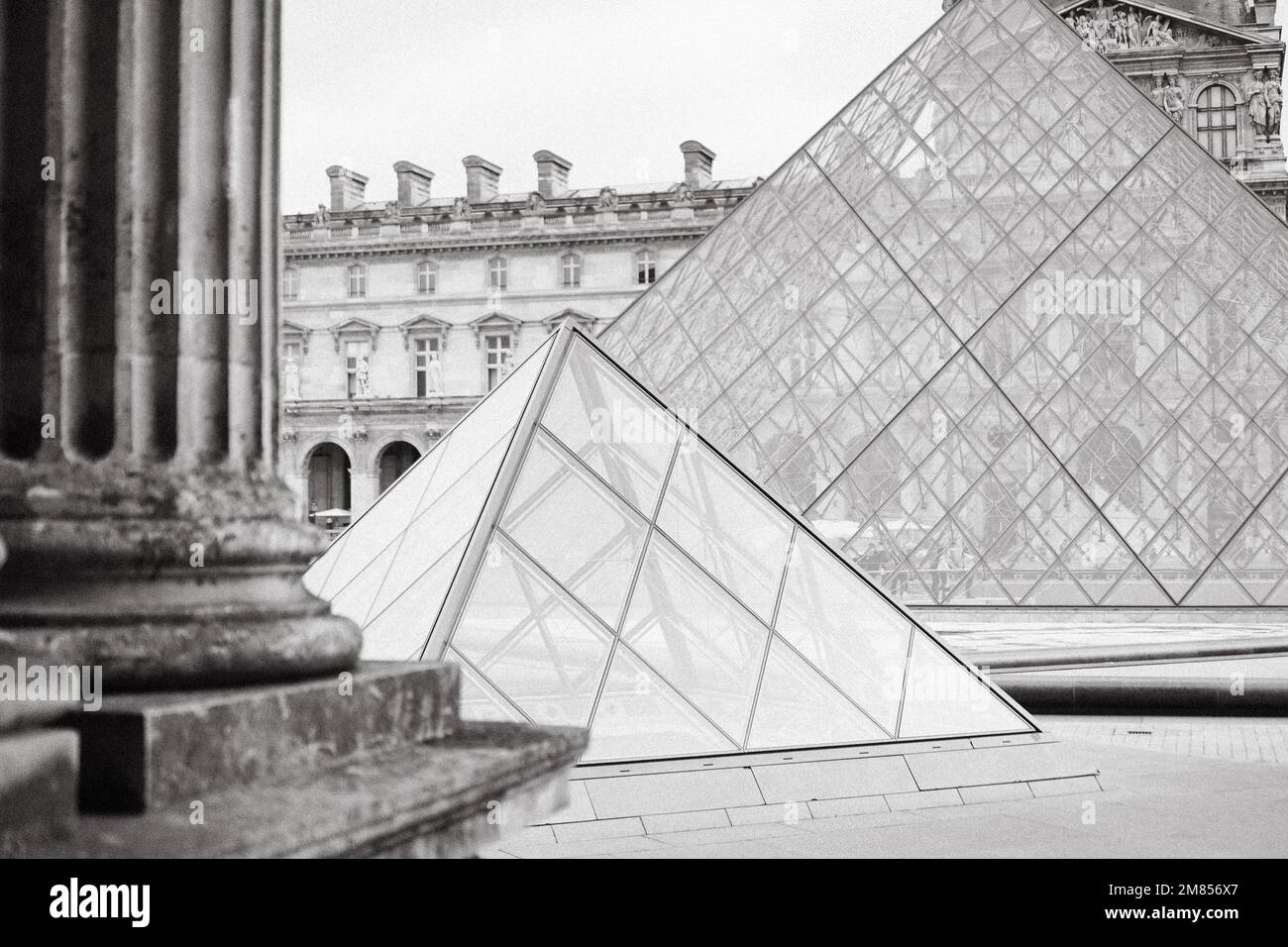 The Triangles at the Louvre in Paris, France Stock Photo - Alamy