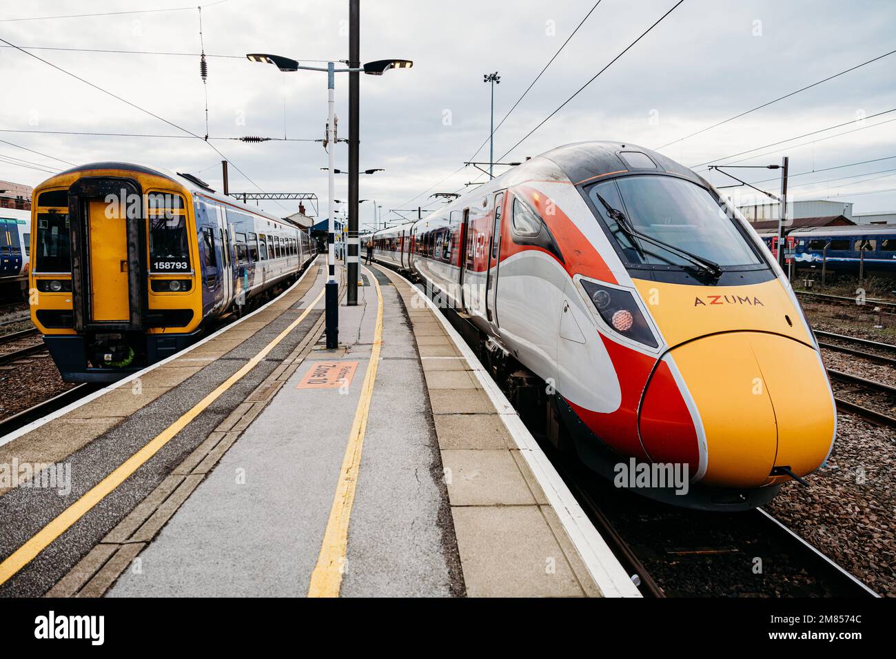05.01.2023 Doncaster, South Yorkshire, Train strikes leaving rail ...