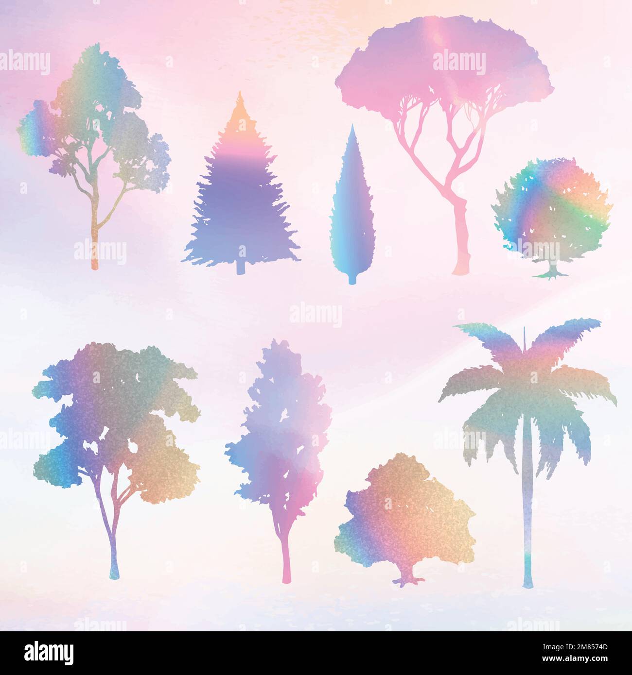 Gradient tree hi-res stock photography and images - Alamy