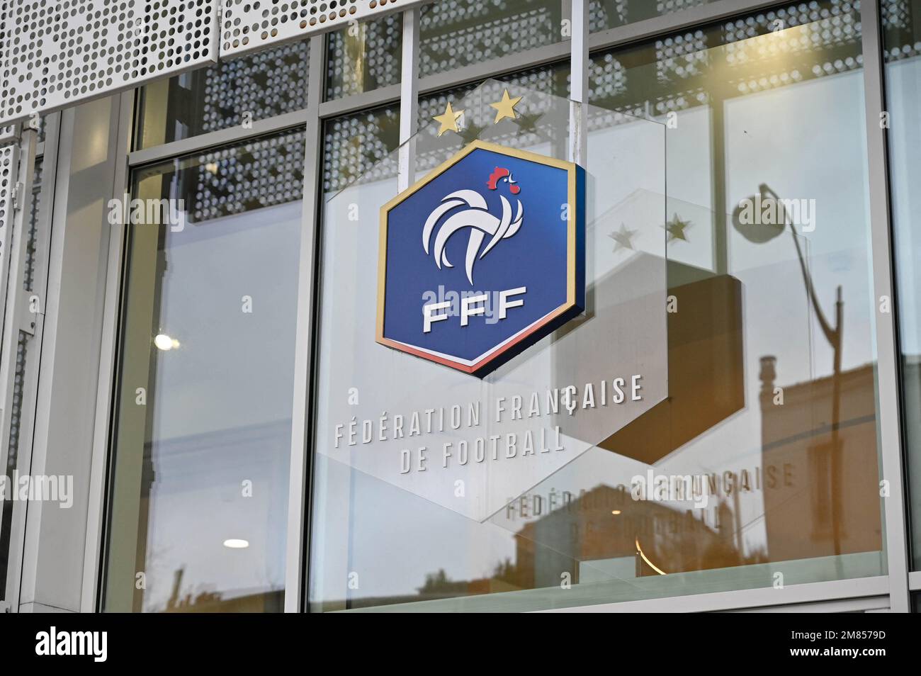 Illustration of the offices of the French Football Federation (FFF) in ...