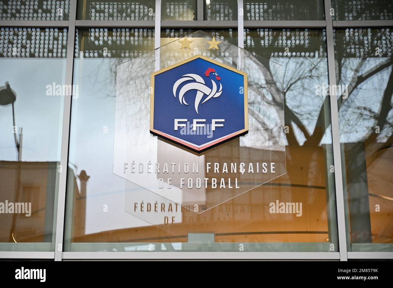 Illustration of the offices of the French Football Federation (FFF) in ...
