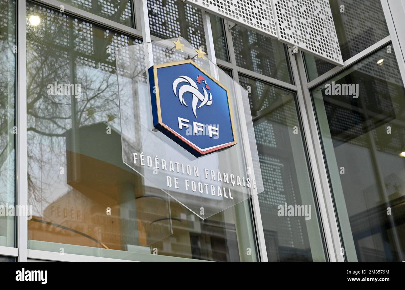 Illustration of the offices of the French Football Federation (FFF) in ...