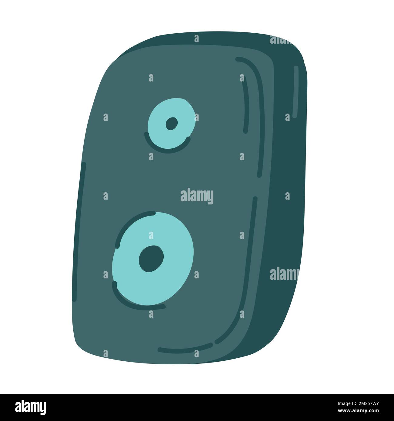 Music Column, Audio Stereo Speaker. Flat Vector Icon illustration ...