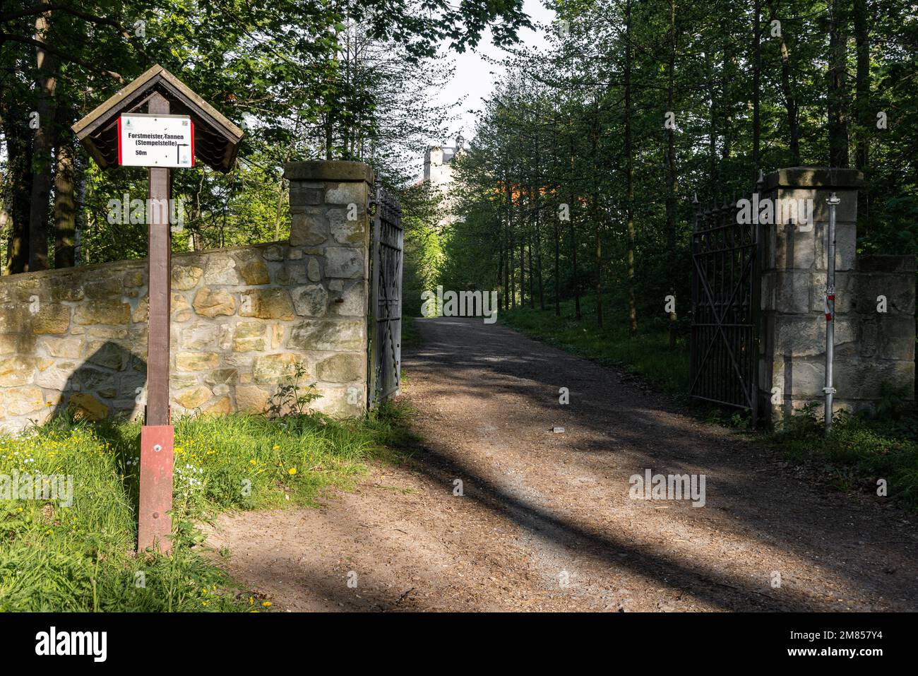 Schlosspark Ballenstedt im Harz Stock Photo - Alamy