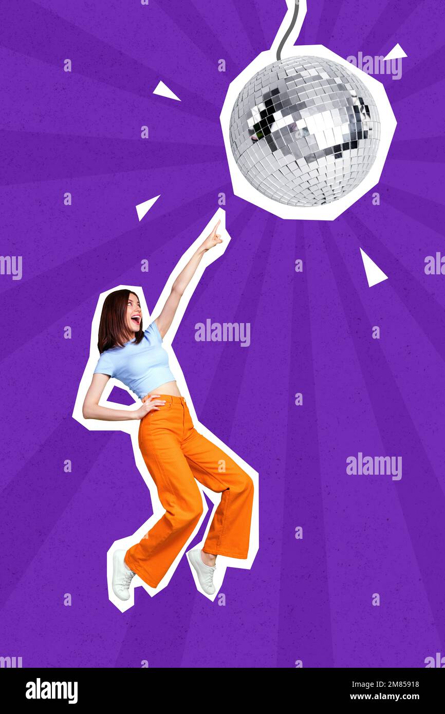 Cartoon crazy dancing girl hi-res stock photography and images - Alamy