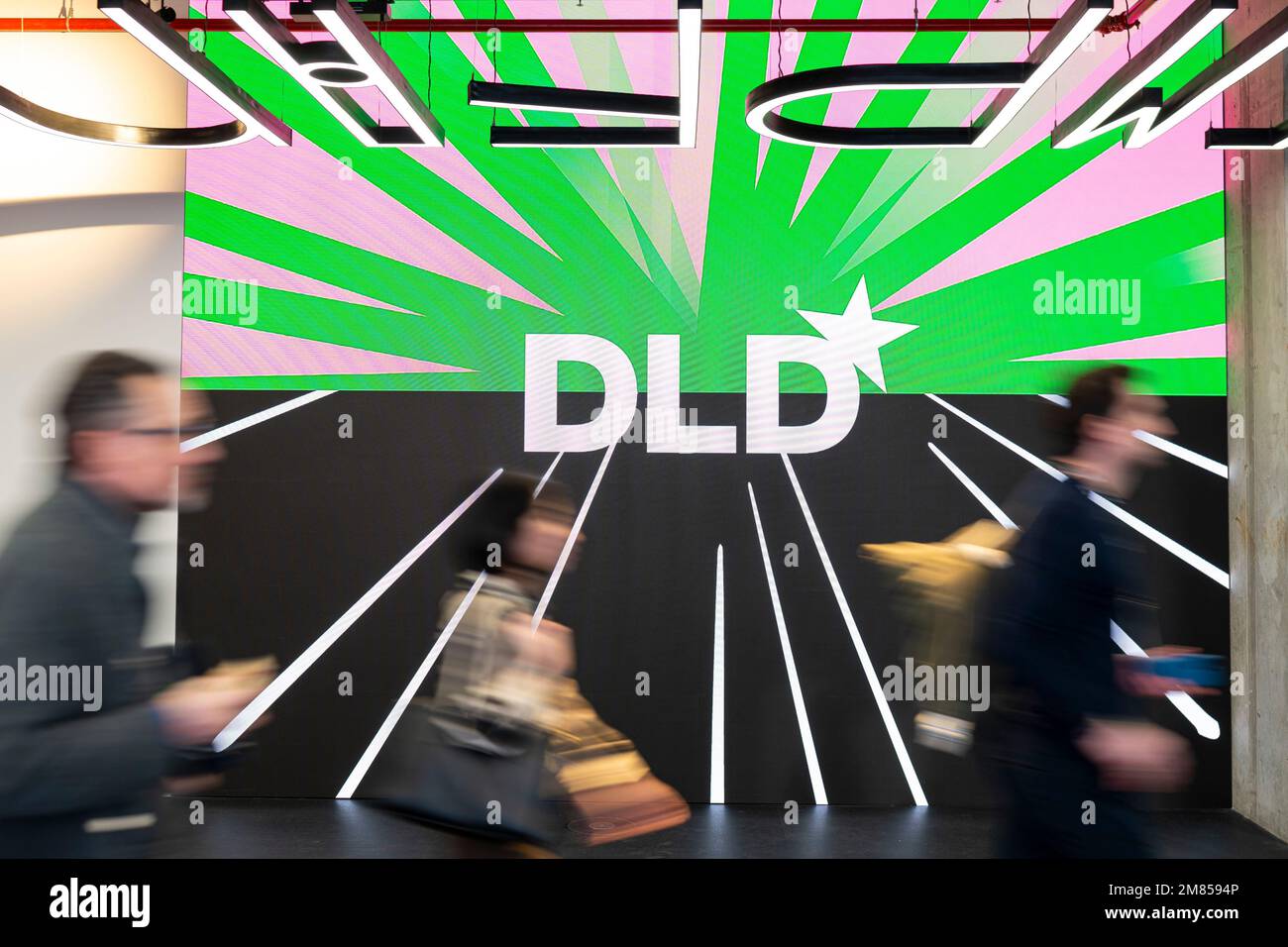 Munich, Germany. 12th Jan, 2023. Visitors to the "Digital Life Design ...