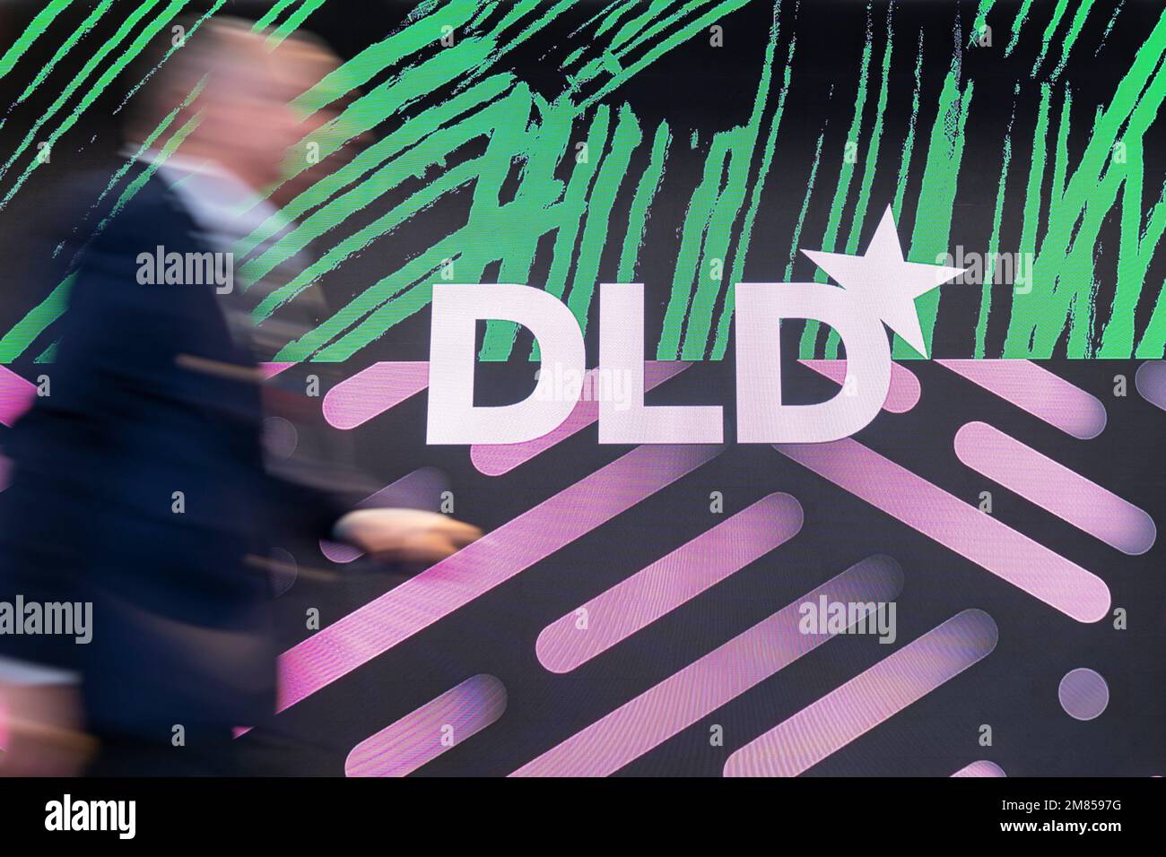 Munich, Germany. 12th Jan, 2023. A visitor to the Digital Life Design ...