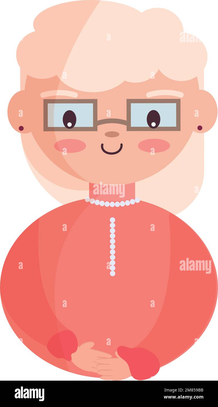 Grandmother character hi-res stock photography and images - Alamy