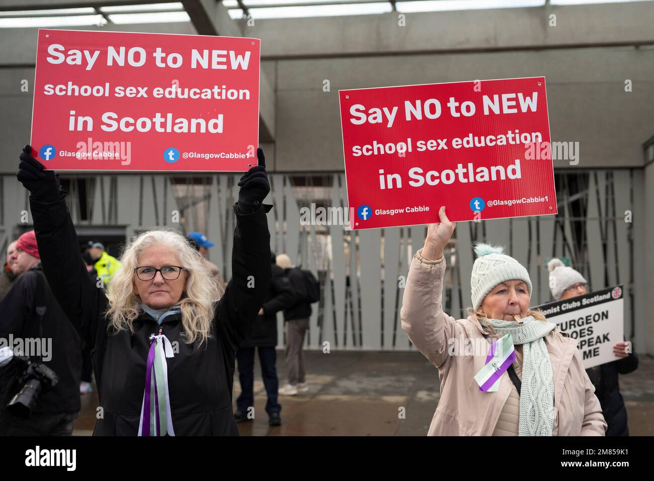 Edinburgh, Scotland, UK. 12 January 2023. Rally outside Scottish ...
