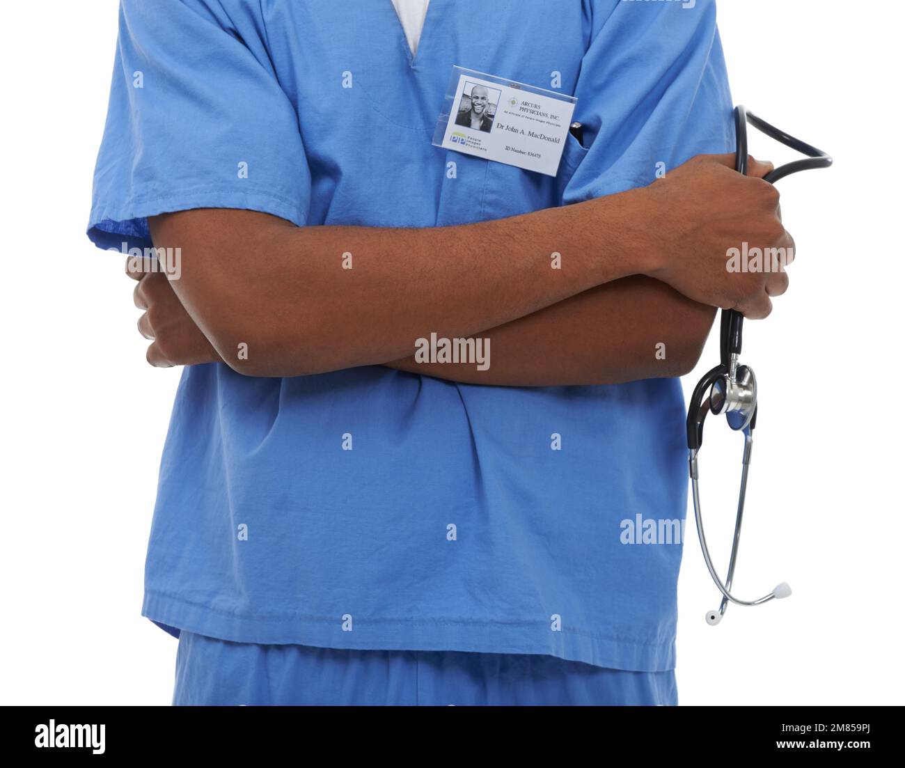 Taking matters of health seriously. Cropped view of a medical resident ...