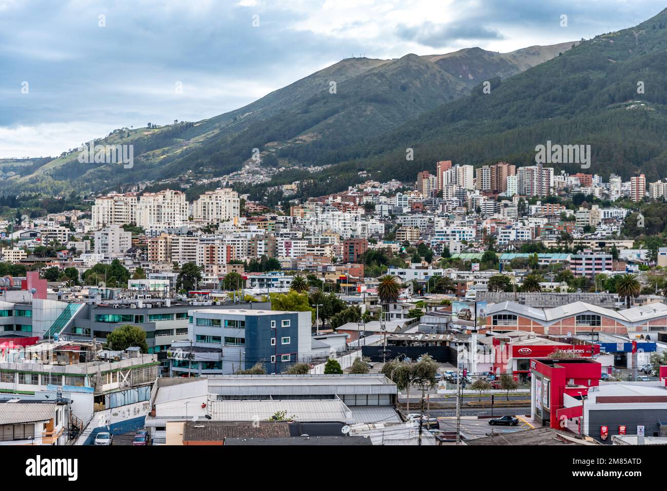 Quito, Equador - September 26, 2022: panorama of the capital city Stock ...