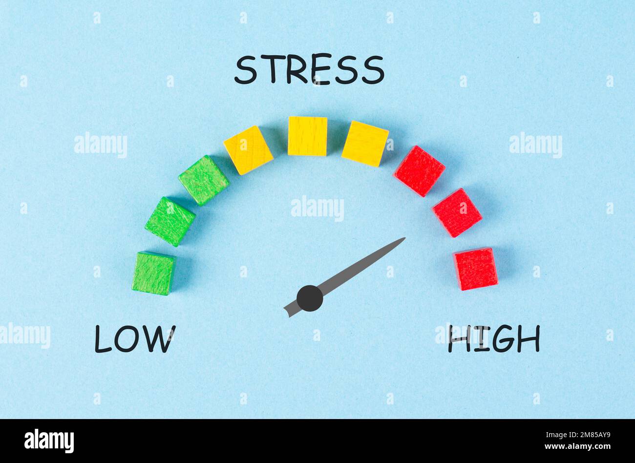 Stress loading bar, burnout syndrome and exhaustion, work life balance ...