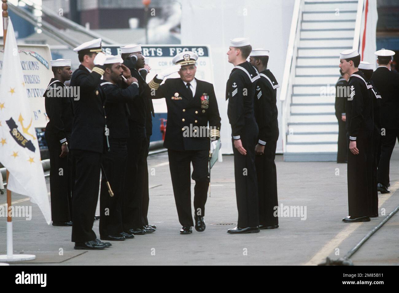 Captain (CAPT) Paul P. Aquilino, commander, Naval Surface Group Four ...