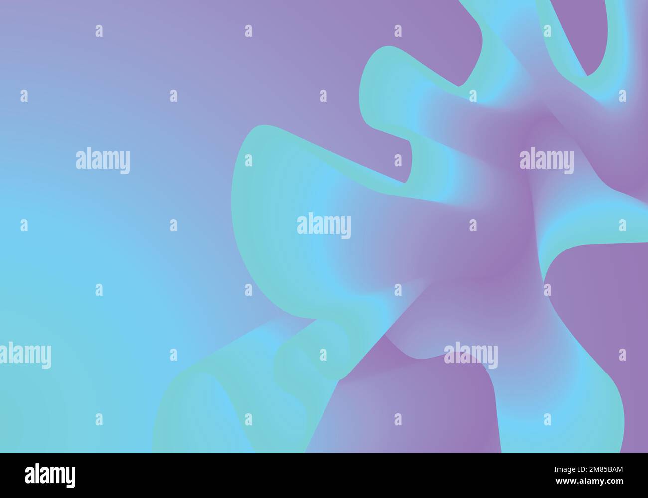 Abstract soft color fluid wave. Duotone geometric compositions with ...