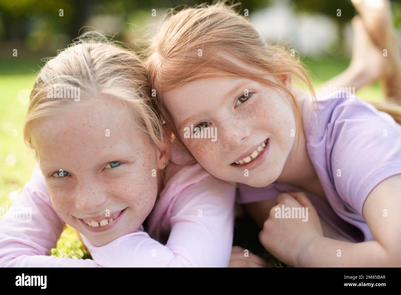 Two Little Girls Best Friends