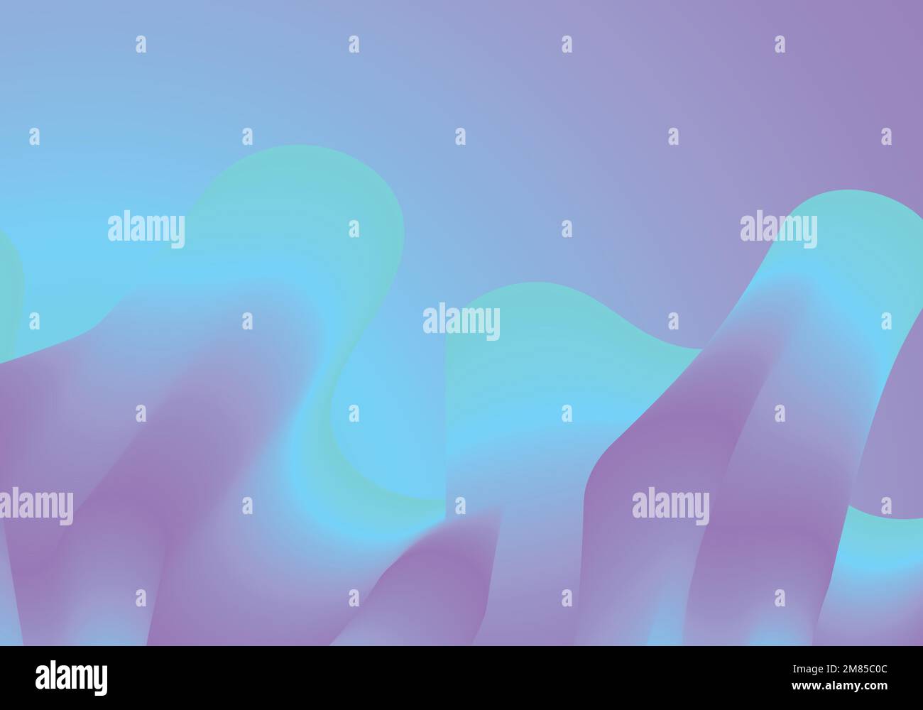 Abstract soft color fluid wave. Duotone geometric compositions with ...