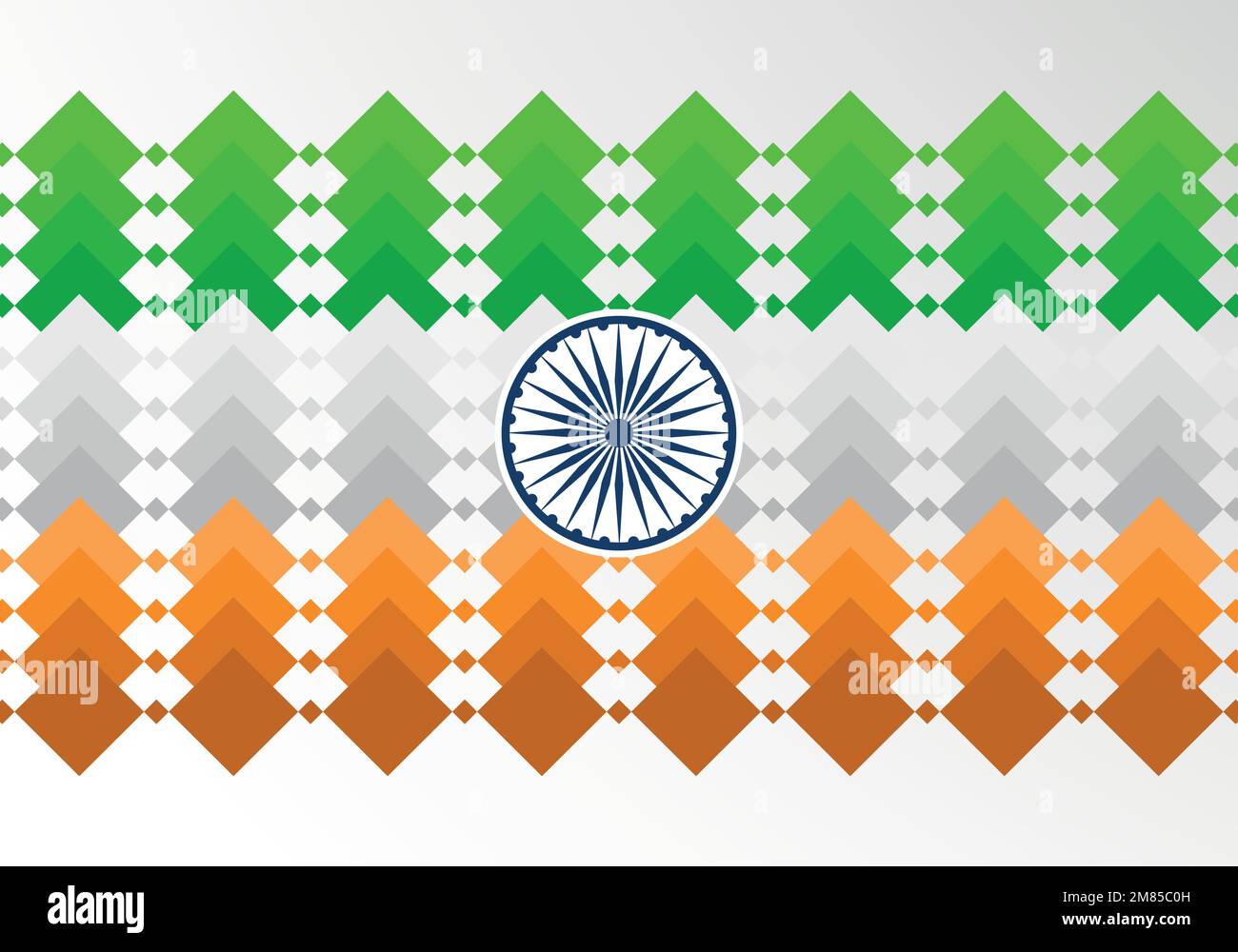 15th of august independence day of india with wavy flag design Stock ...
