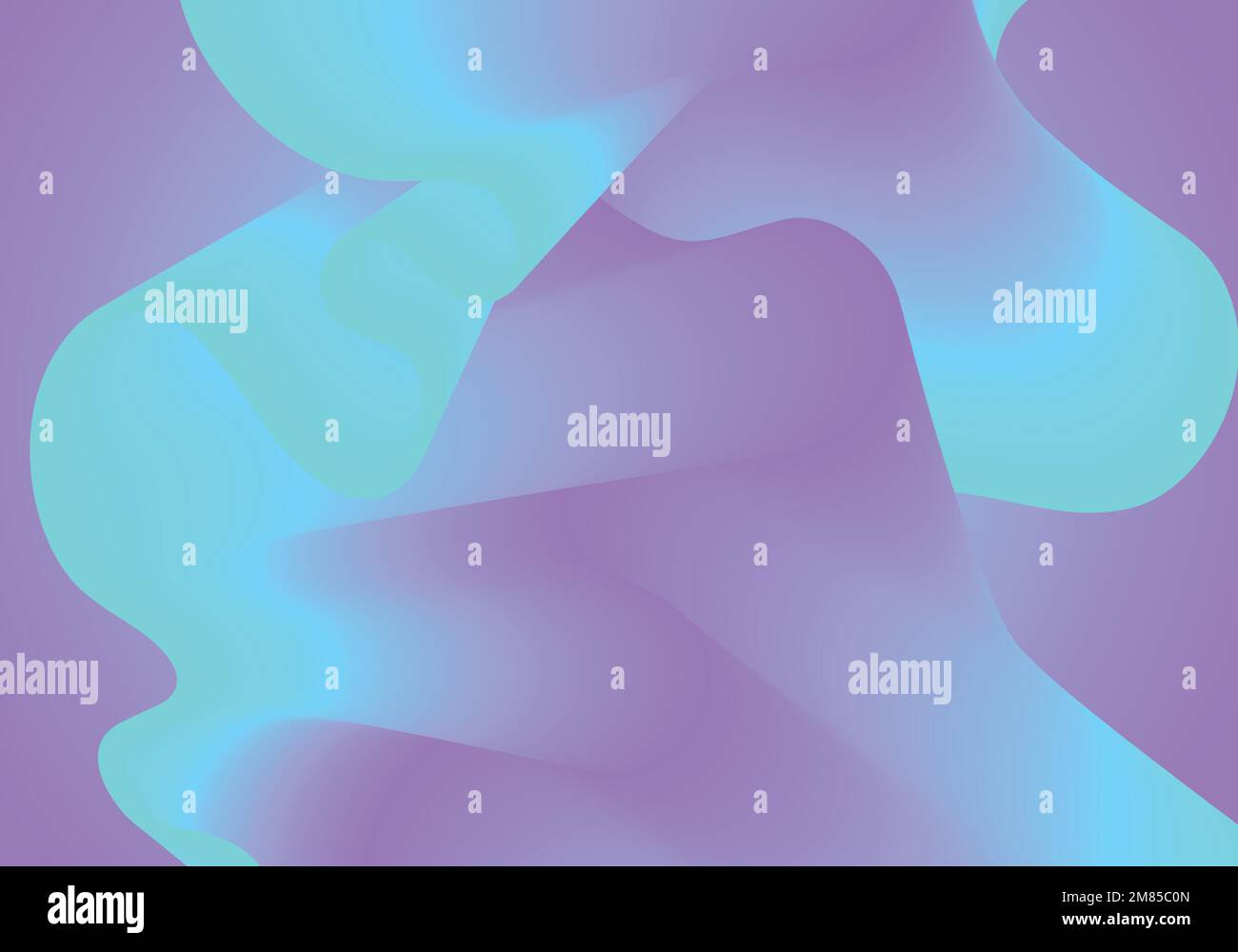 Abstract soft color fluid wave. Duotone geometric compositions with ...