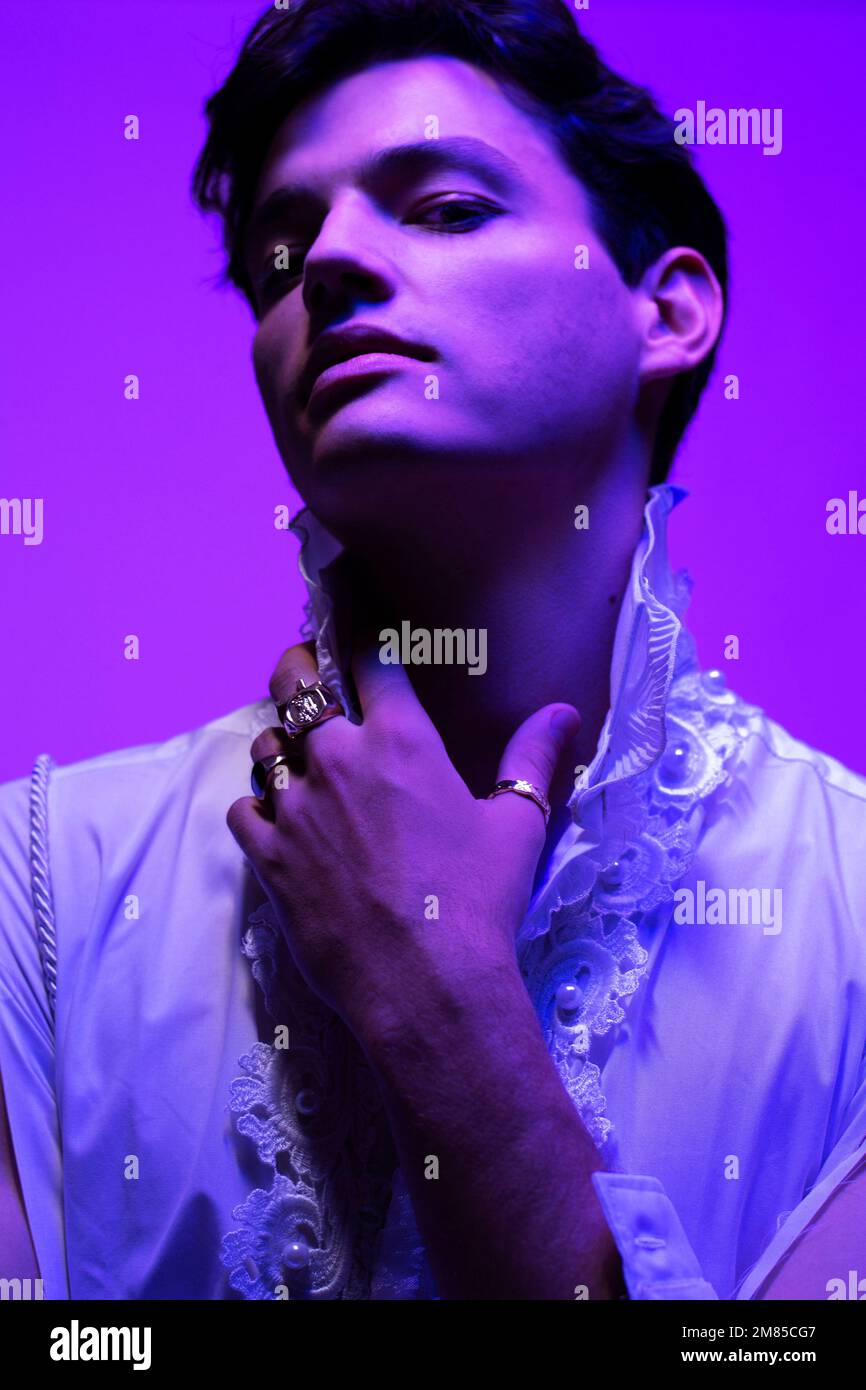 Purple boy hi-res stock photography and images - Alamy