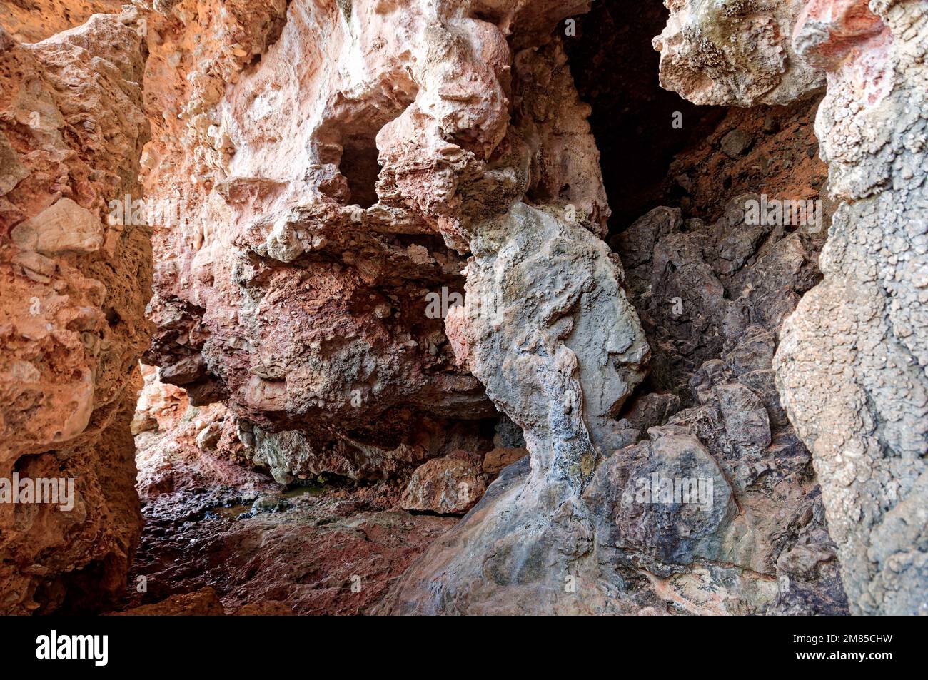 The rocks near the coast in Alicante, Spain Stock Photo - Alamy