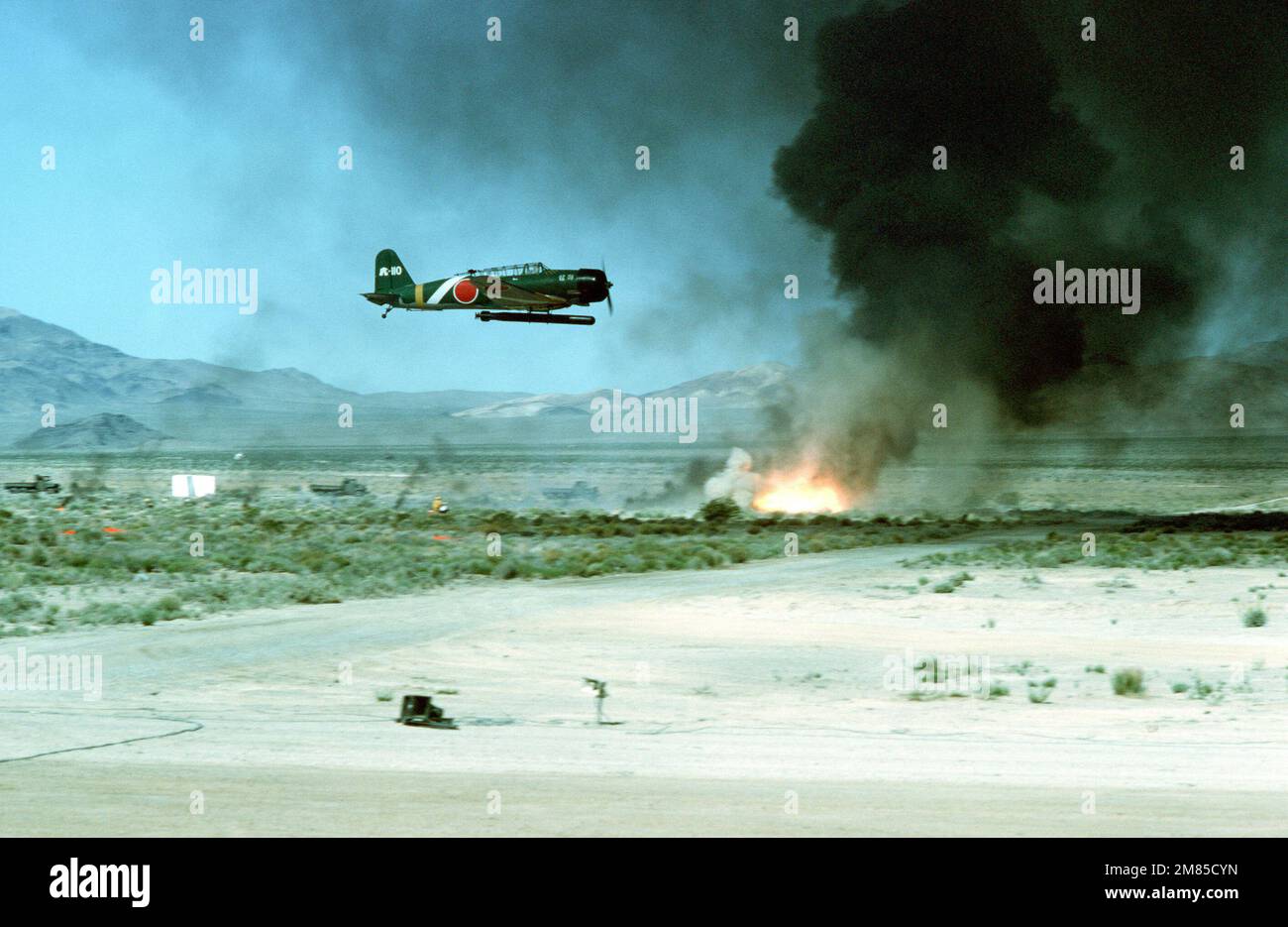 A replica of a Japanese Kate torpedo plane, made from an American AT-6 ...