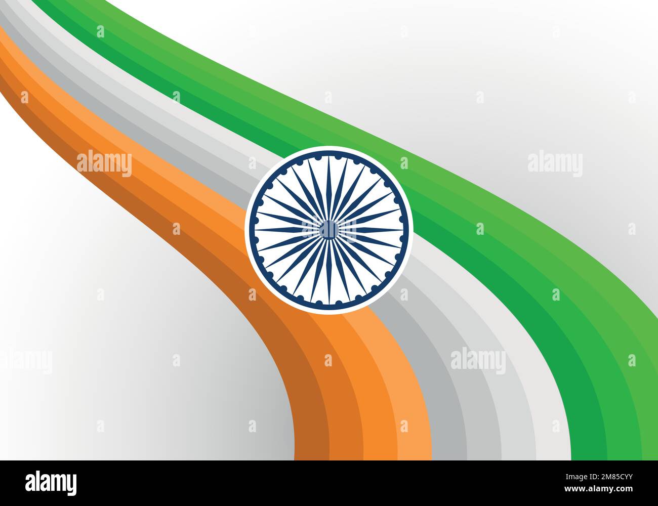 26th January, Happy Republic Day of India in vector background. Vector ...