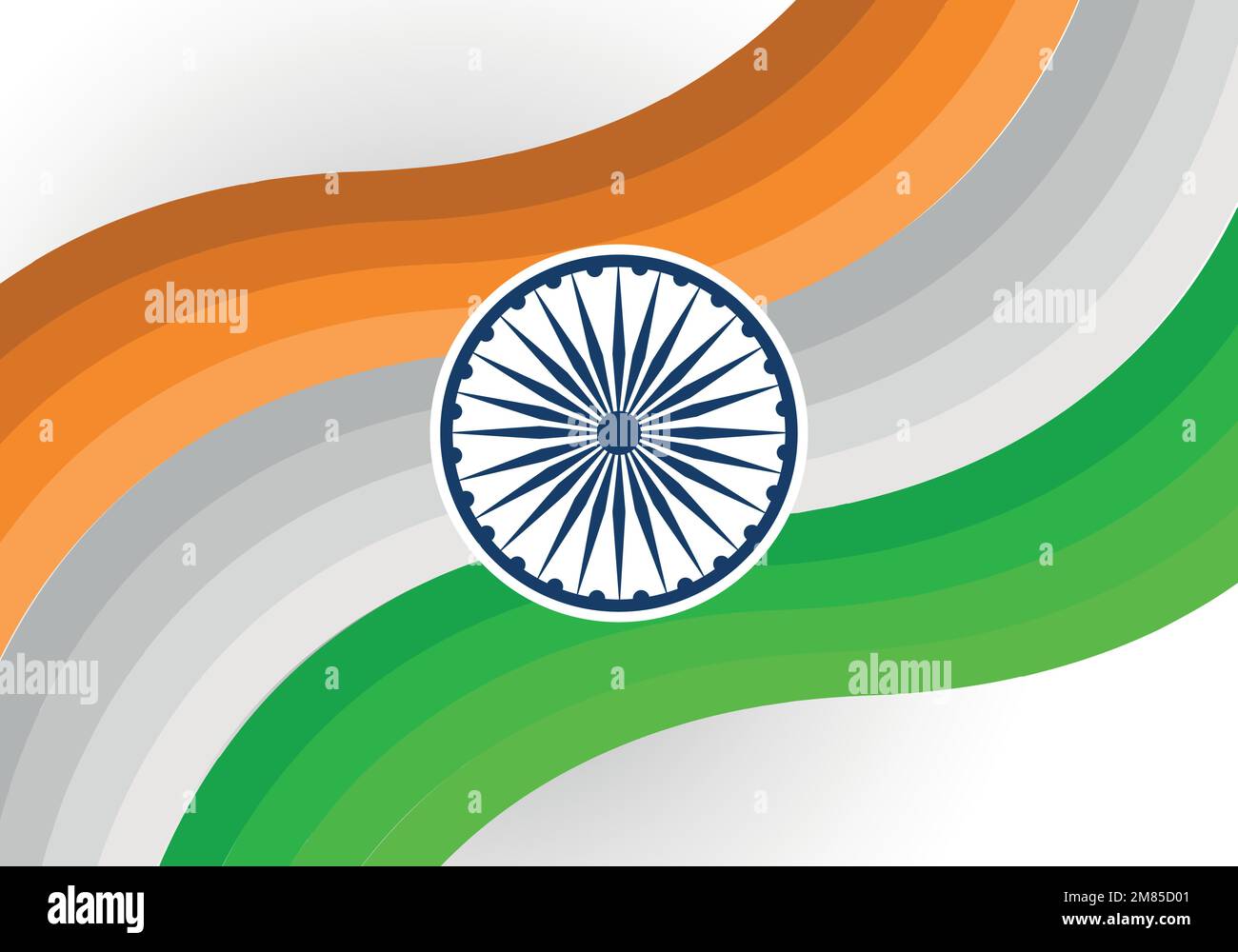26th January, Happy Republic Day of India in vector background. Vector ...