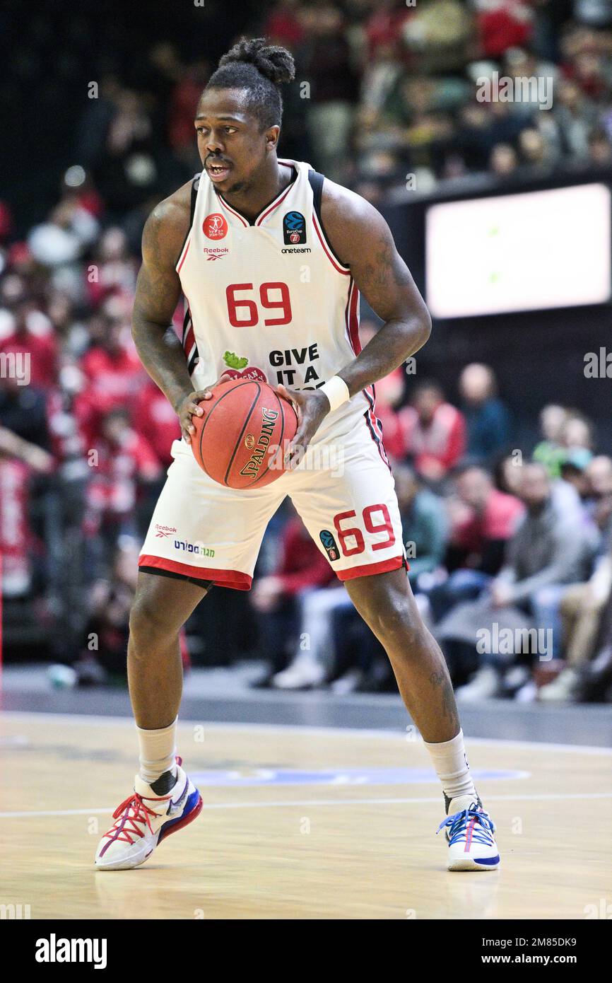 LONDON, ENGLAND - JANUARY 11: J'Covan Brown during the EuroCup match ...