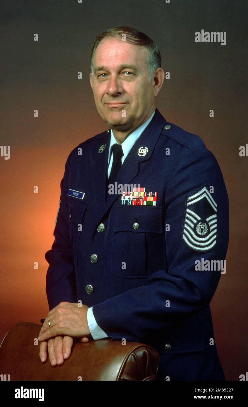 CHIEF MASTER SGT. of the Air Force Sam E. Parish, USAF. Country ...