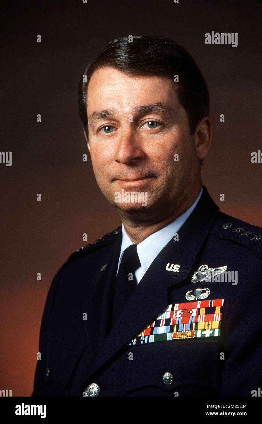 GEN Duane H. Cassidy, USAF (uncovered). Country: Unknown Stock Photo ...