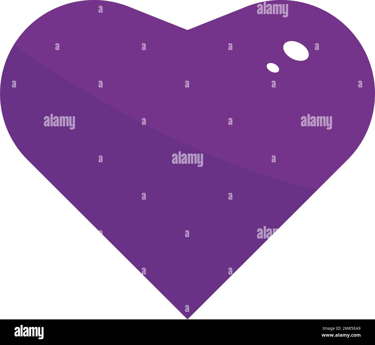 Isolated purple heart shape icon Vector Stock Vector Image & Art - Alamy