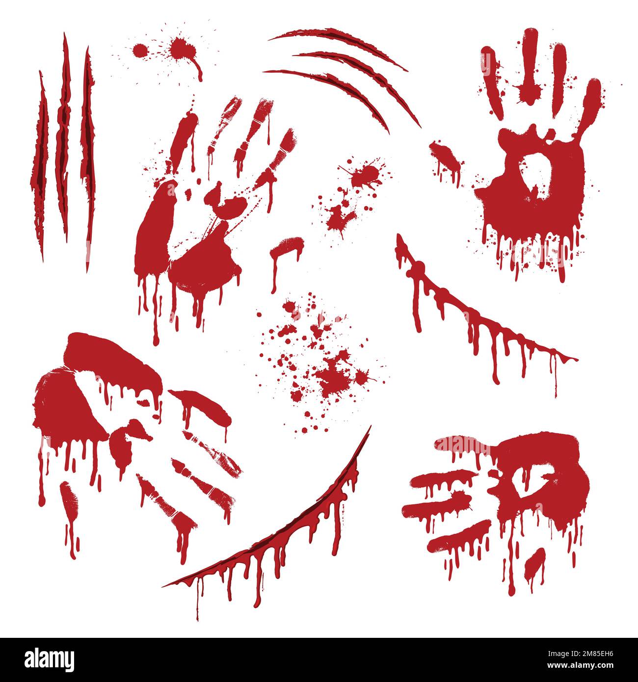 Tiger claw scratch blood Cut Out Stock Images & Pictures - Alamy