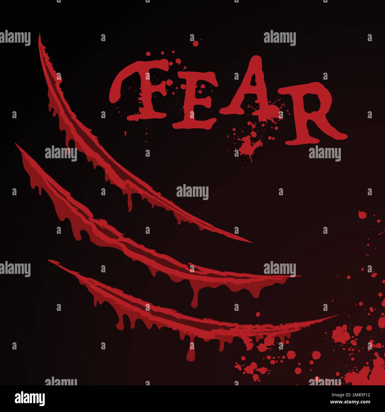 Scratched claw blood wounds scary background Stock Vector Image & Art ...