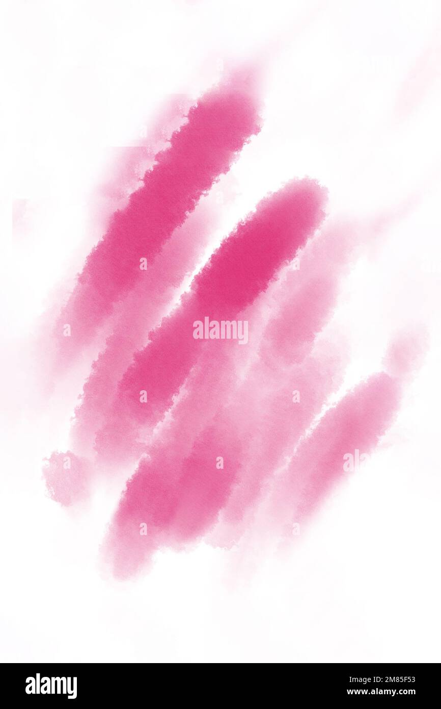 Abstract watercolor background. Contemporary art. Pink spots on ...