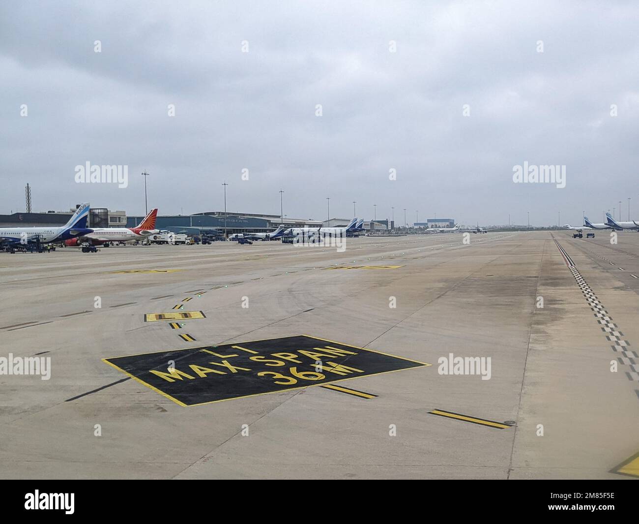 The planes at the T1 terminal at Kempegowda International Airport ...