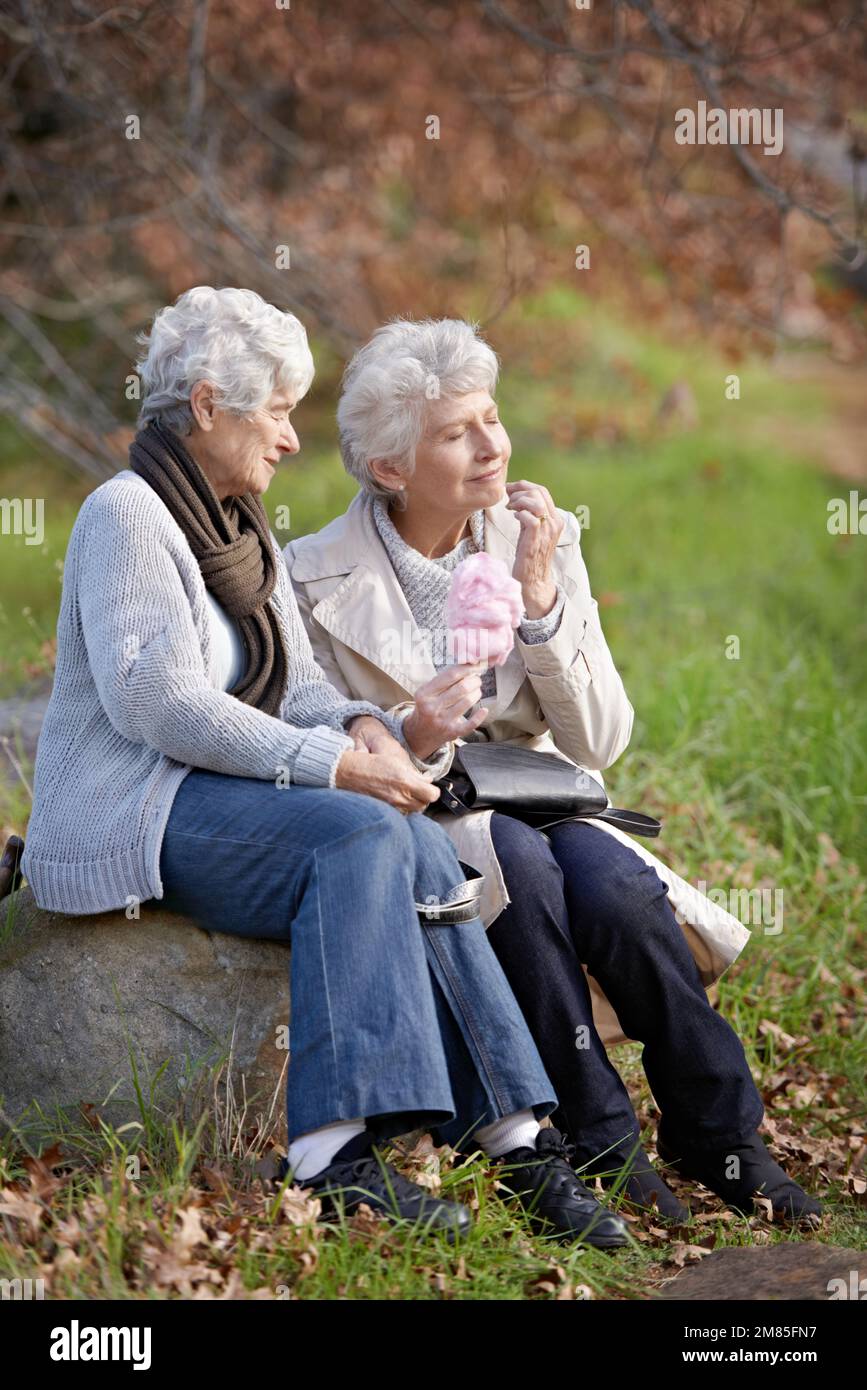 Two Old Lady Friends