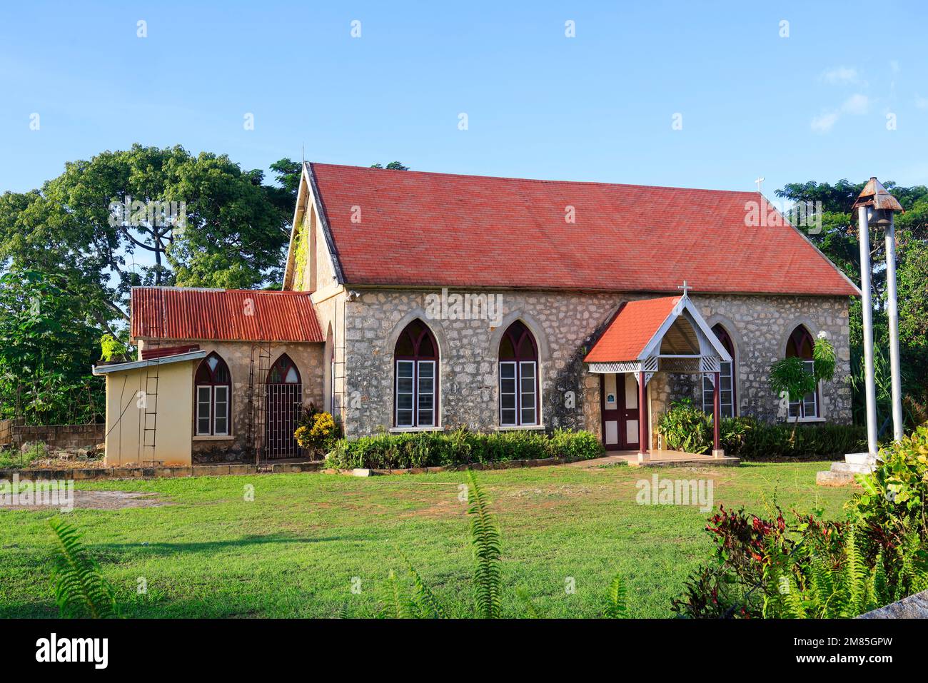 A Church in Negril in Jamaica, Caribbean, Middle America Stock Photo ...