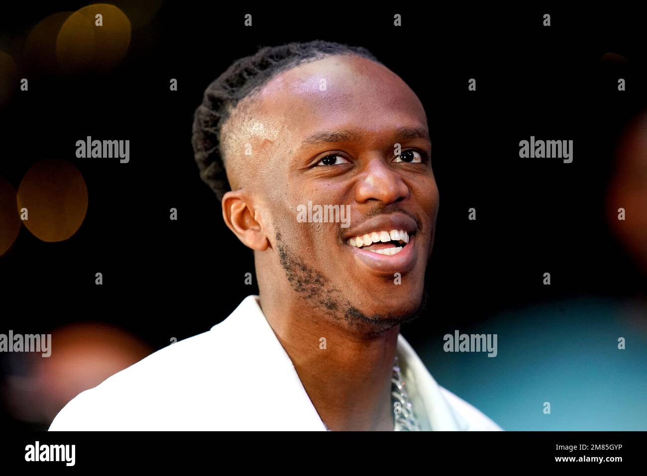 KSI during a press conference at BOXPARK Wembley, London. Picture date ...
