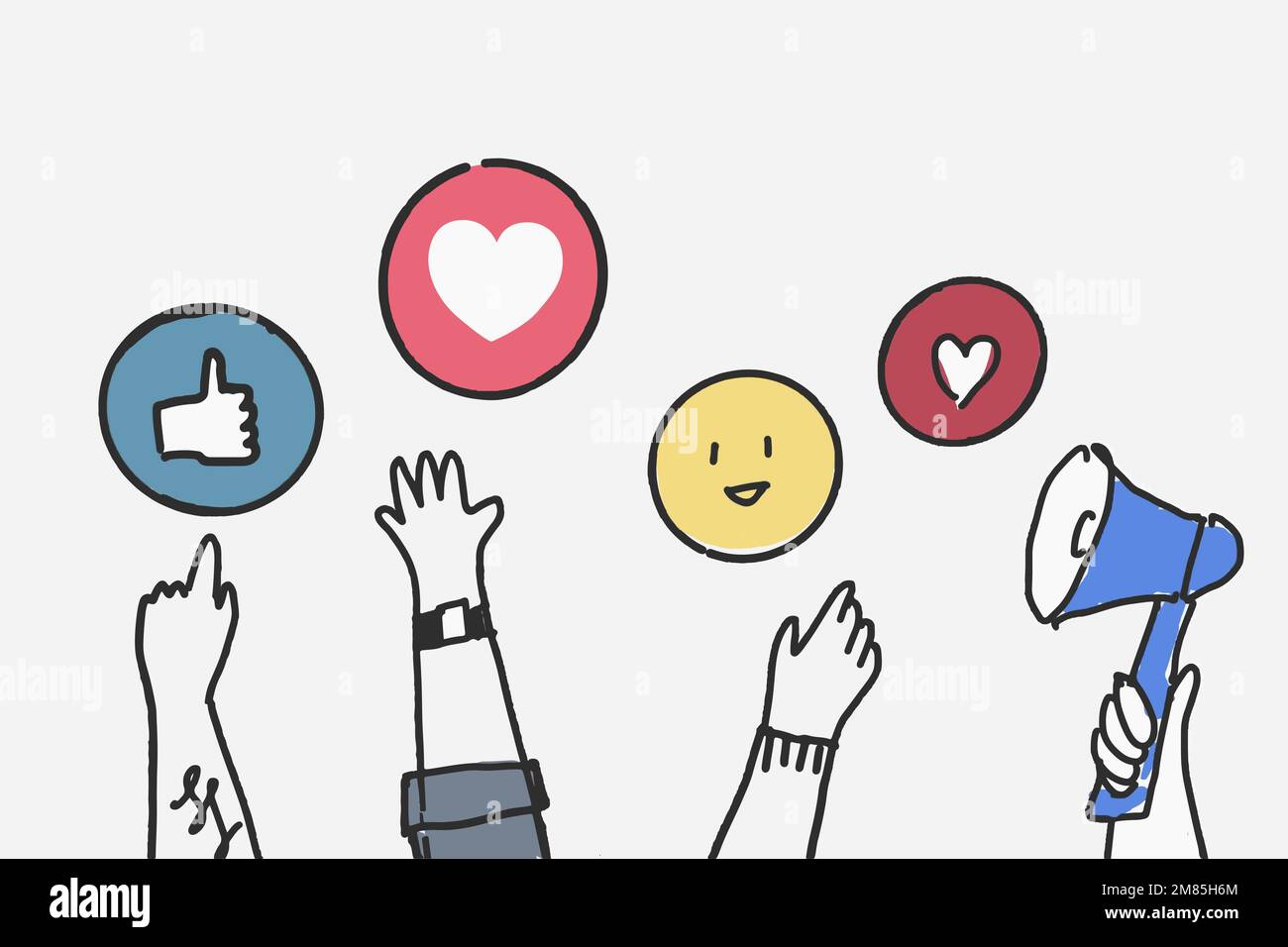 Doodle vector social media reaction concept Stock Vector Image & Art ... Doodle vector social media reaction concept Stock Vector Image & Art ...