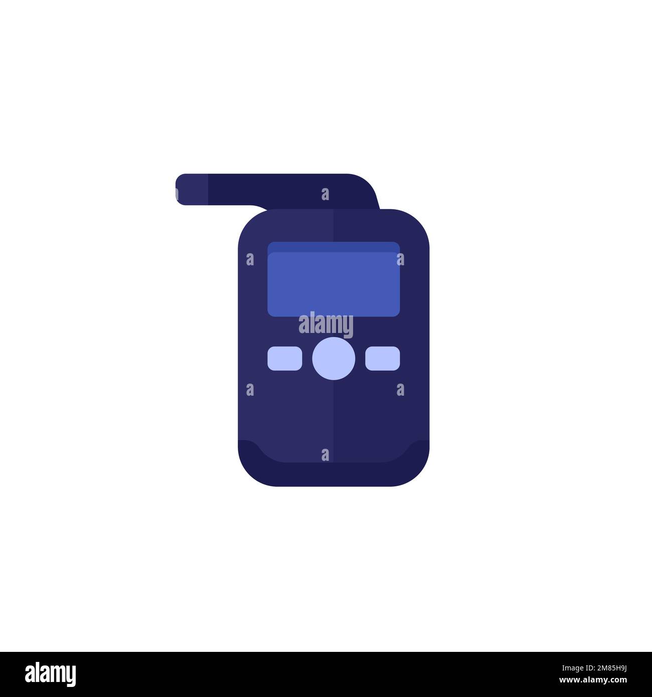 breathalyzer, alcohol test icon, flat vector Stock Vector Image & Art ...